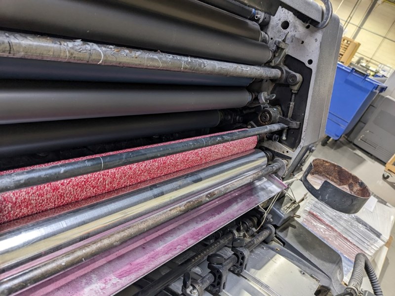 2 color Used Heidelberg GTO 52 ZP Two Colour Offset Press year 1989 ...