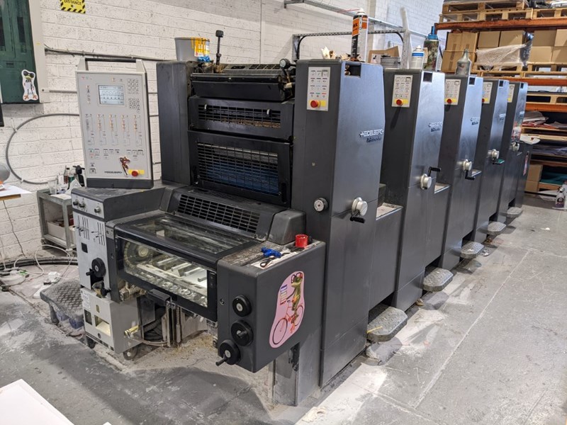 5 color Used Heidelberg PM 52 Five Colour Offset Press year 2005 ...