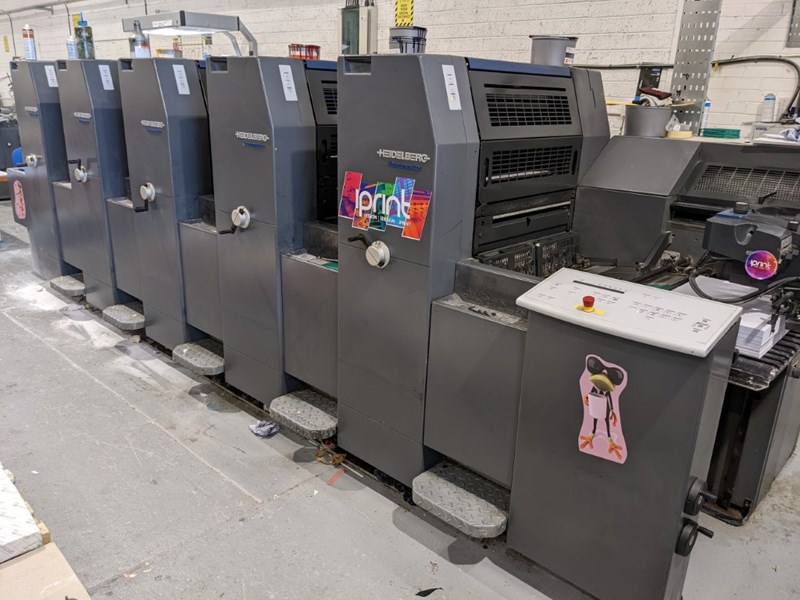 5 color Used Heidelberg PM 52 Five Colour Offset Press year 2005 ...
