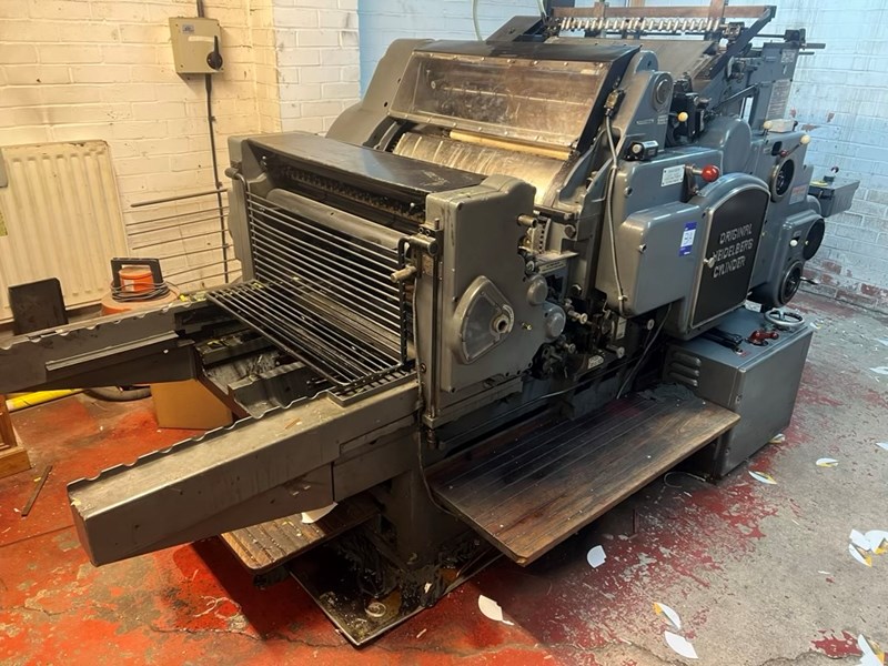 Used Heidelberg S-Cylinder Die Cutting & Embossing Machine year 1961 ...