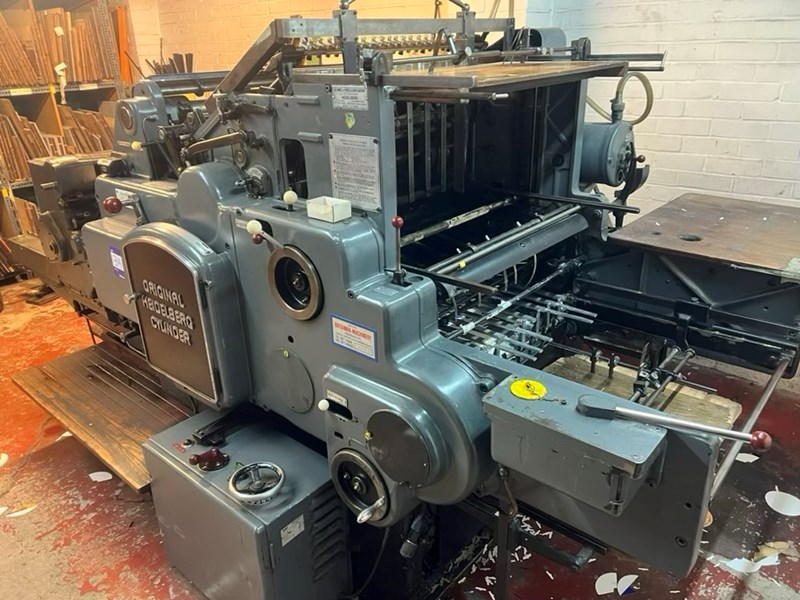 Used Heidelberg S-Cylinder Die Cutting & Embossing Machine year 1961 ...