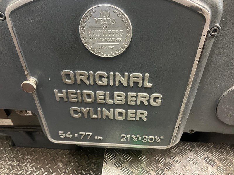 Used Heidelberg SB Original Letterpress Cylinder year 1964 | PressCity