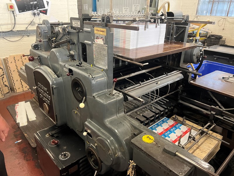 Used Heidelberg S-Cylinder Die Cutting & Embossing Machine year 1961 ...