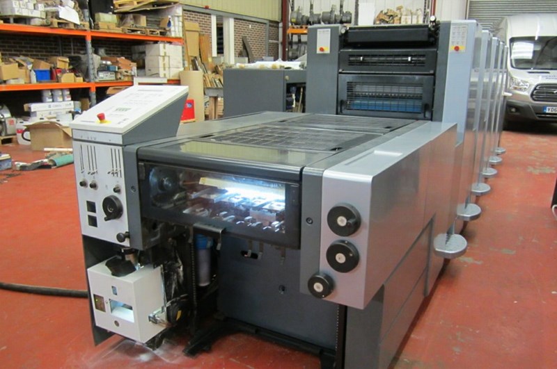 5 color Used Heidelberg Speedmaster SM 52 5H Five Colour Offset Press ...