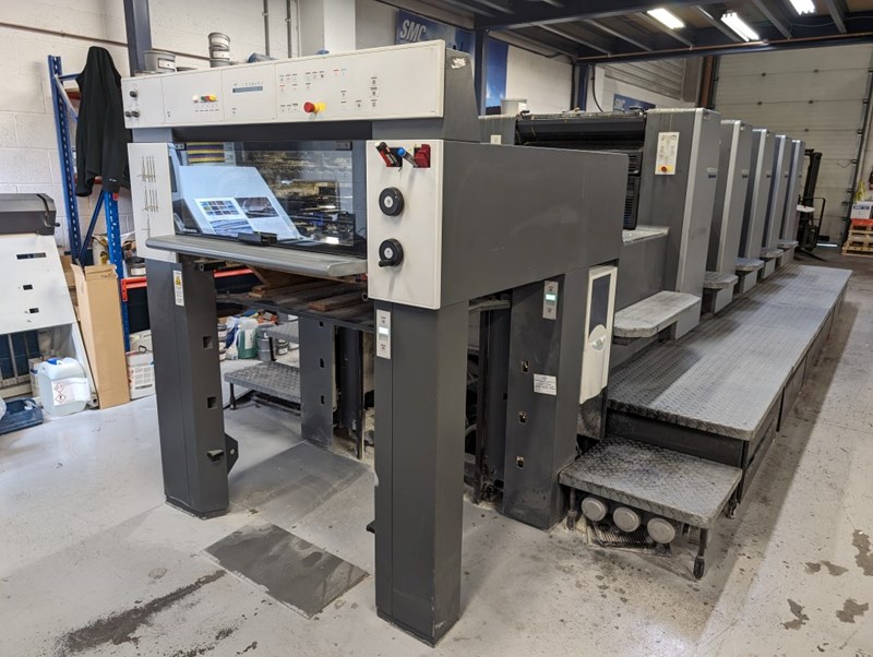 5 color Used Heidelberg SM 74 Five Colour Offset Press year 2007 ...