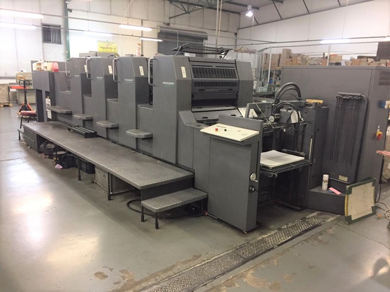 4 color Used Heidelberg SM 74 4 H Four Colour Offset Press year 2000 ...