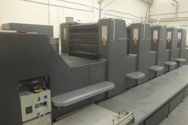 5 color Used Heidelberg Speedmaster 74 5 P3 Five Colour Offset Press ...