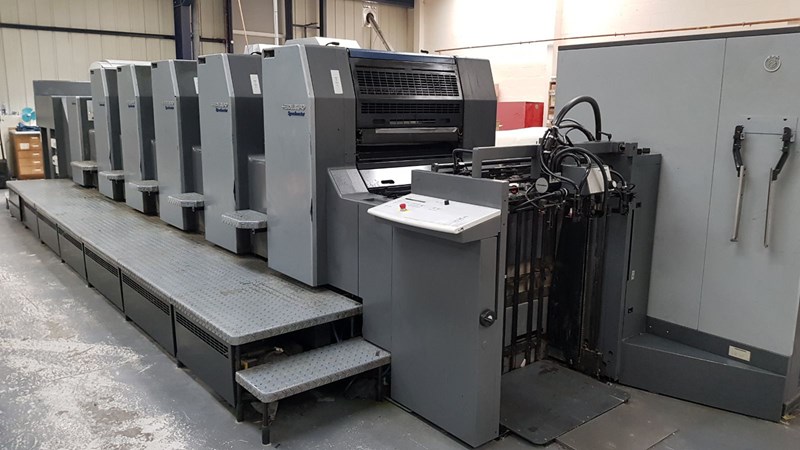 5 color Used Heidelberg Speedmaster 74 5 + L Five Colour Offset Press ...