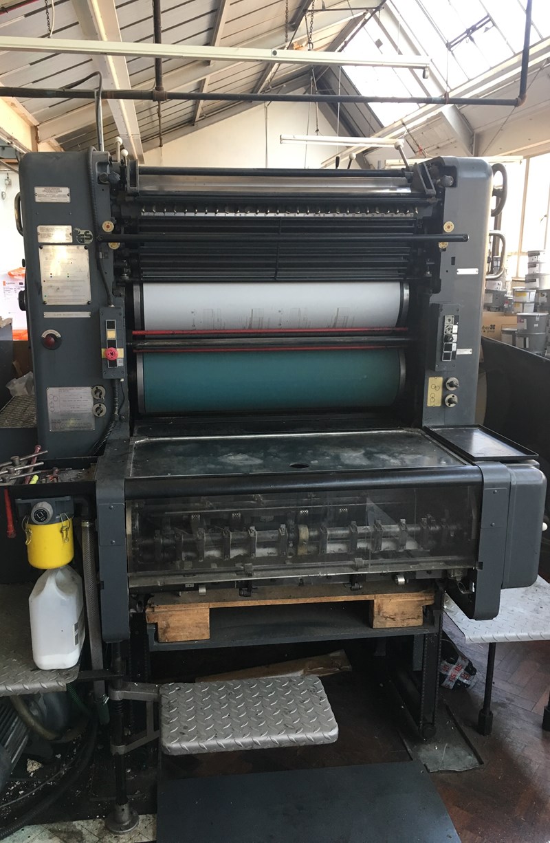 2 color Used Heidelberg SORD/Z Two Colour Offset Press year 1979 ...