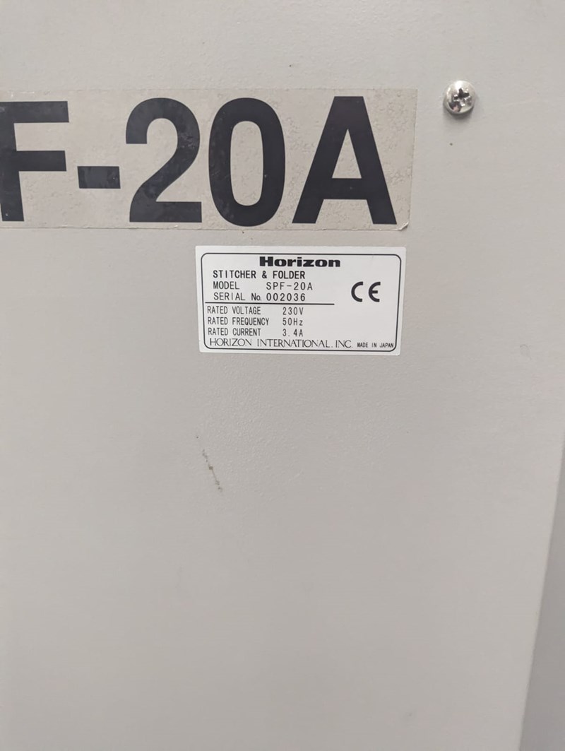 Used Horizon SPF-20A FC-20A Bookletmaker year 2006 | PressCity
