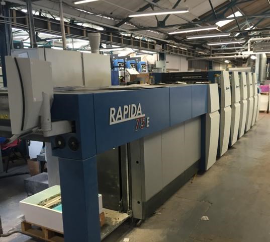 4 color Used KBA Rapida 75 4 + LX Four Colour Offset Press year 2011 ...