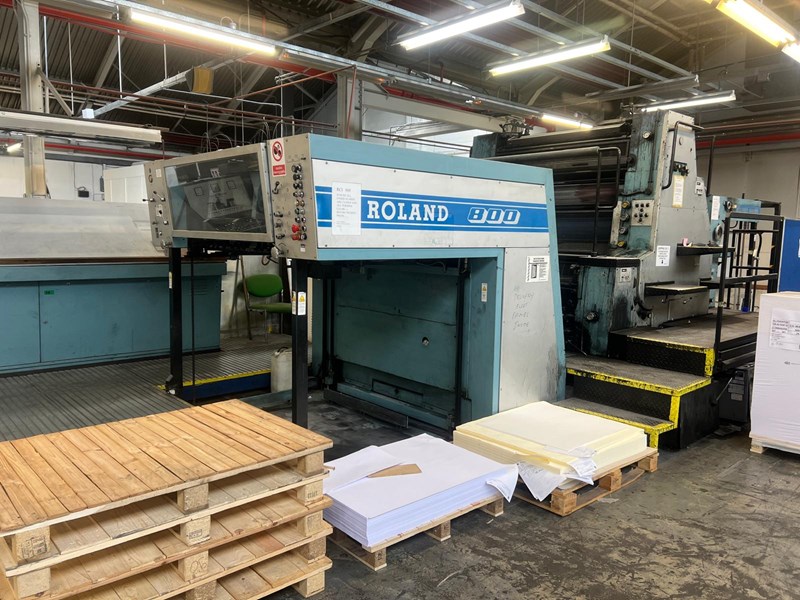 2 color Used Manroland 802 - 6 Two Colour Offset Press year 1979 ...