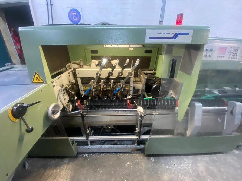 Used Müller Martini Prima Gather Stitcher Trimmer year 2000 | PressCity