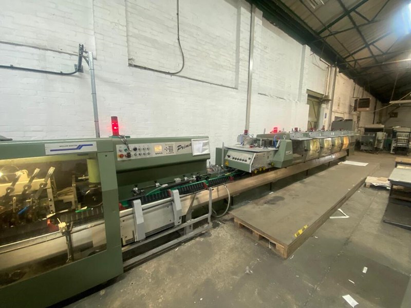 Used Müller Martini Prima Gather Stitcher Trimmer year 2000 | PressCity