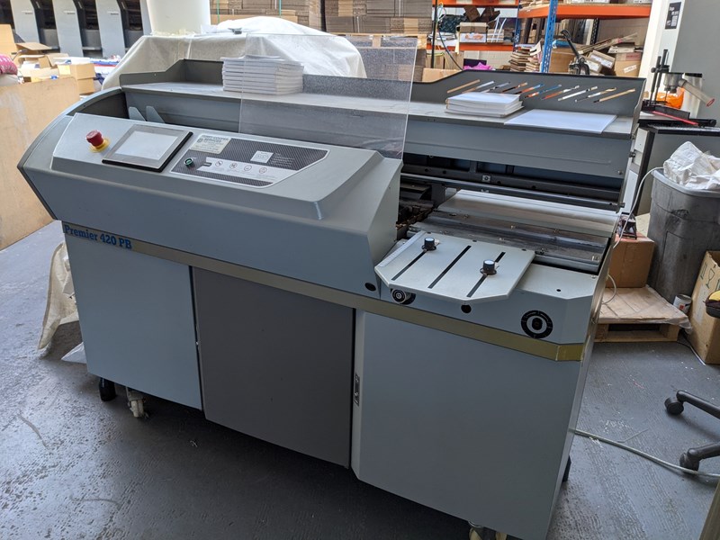 Used Premier 420 Single clamp Perfect binder year 2012 | PressCity