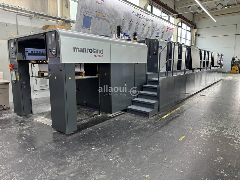 8 color Used Manroland R 708 3B P Evolution Hybrid LED UV ...