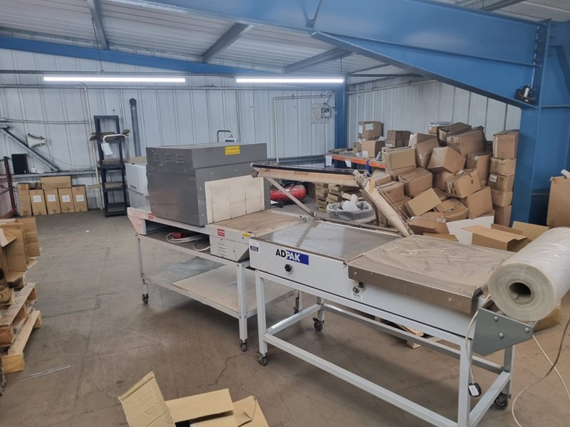 Used ADPAK LS 800 + PVE 600 Shrink Wrapping Tunnel | PressCity