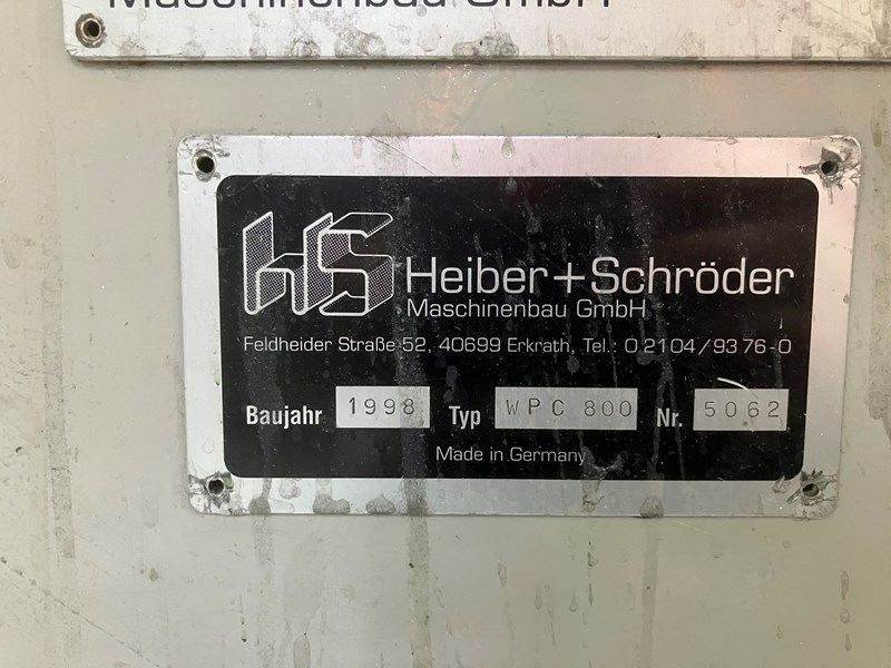 Used Heiber-Schroder WPC C8-00 year 1998 | PressCity