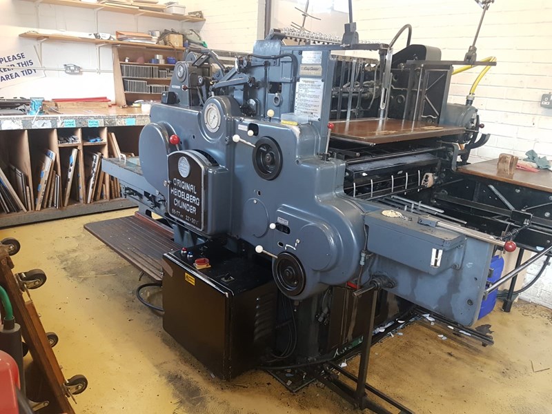 Used Heidelberg SBG Letterpress Cylinder Converted for Cutting and ...