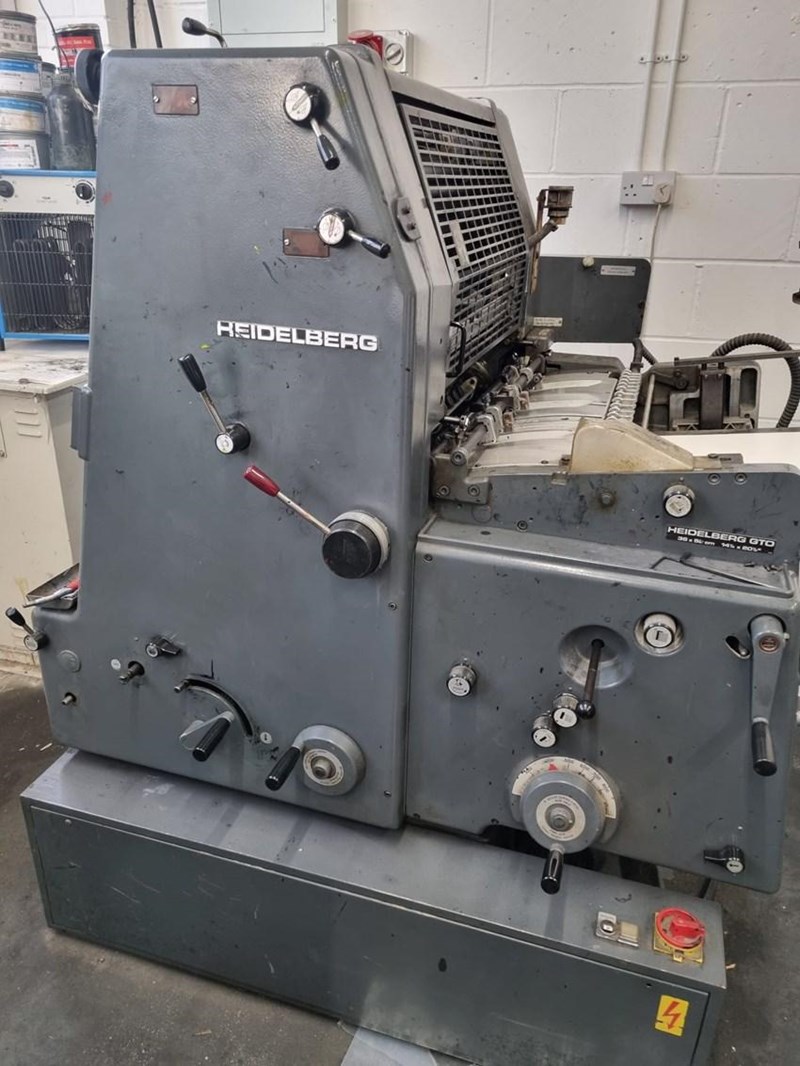 1 color Used Heidelberg GTO 52-1 Single color year 1987 | PressCity