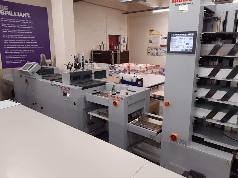 Used Horizon SPF-200A FC-200A with x 3 Horizon Vac 600 Collators A- M ...