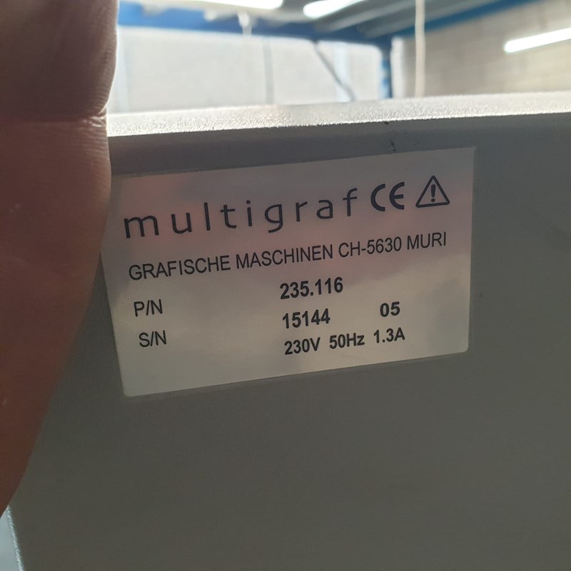 Used Multigraf EF 110 year 1998 | PressCity