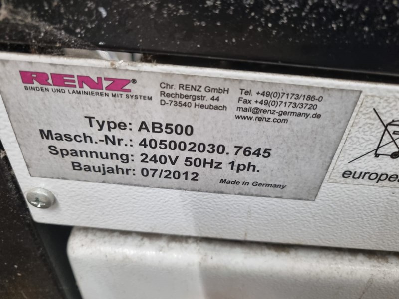 Used Renz AB 500 year 2012 | PressCity