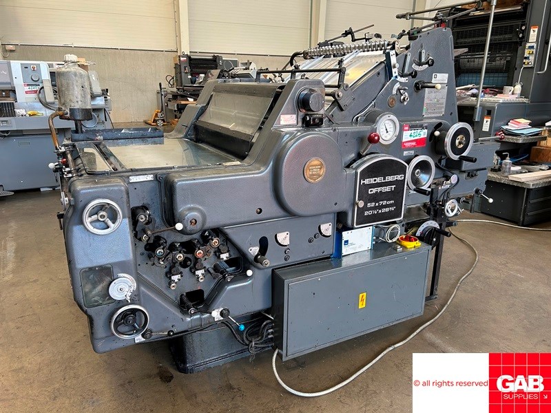 1 color Used Heidelberg KORS year 1980 | PressCity