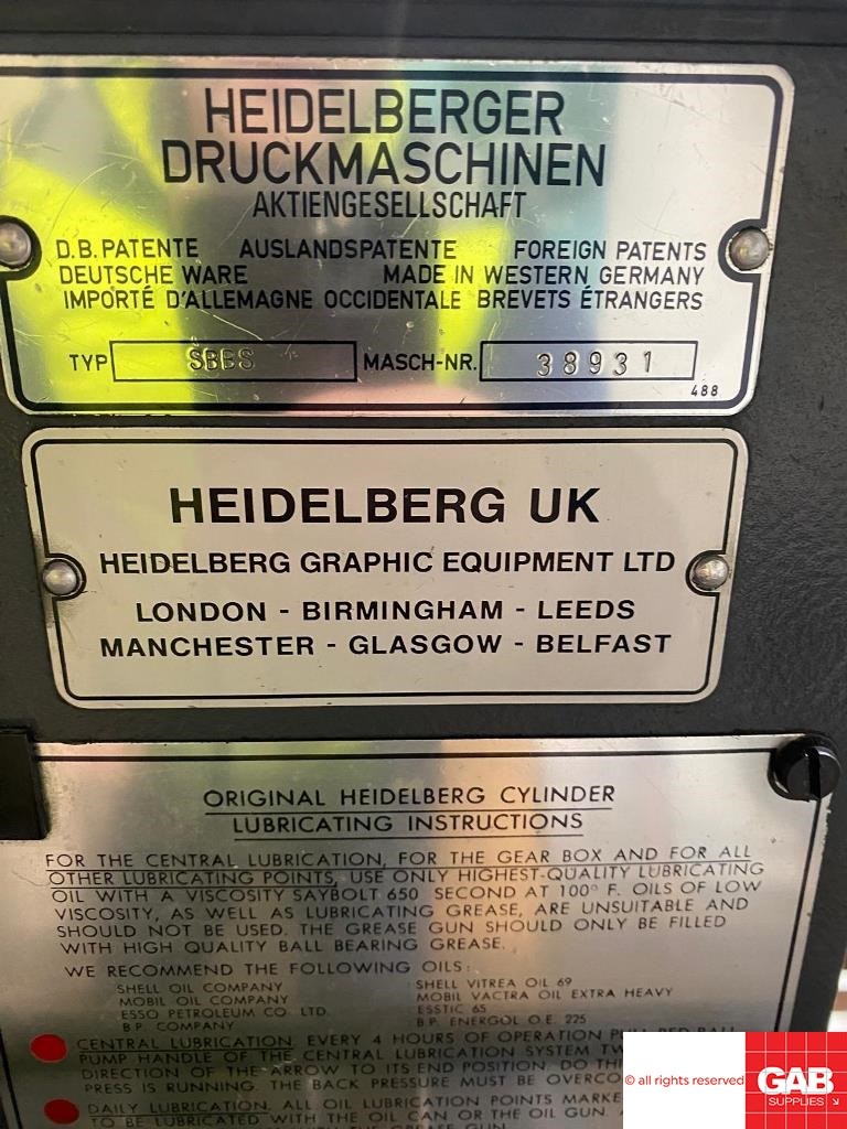 Used Heidelberg SBB models year 1976 | PressCity