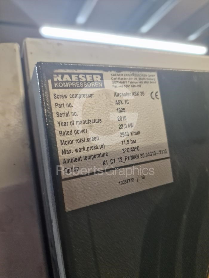 Used KAESER AIRCENTER SK 35 COMPRESSOR year 2010 | PressCity