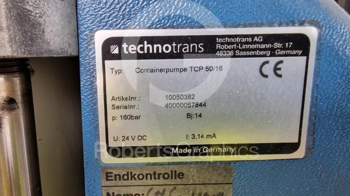 Used TECHNOTRANS TCP 50/16 INK PUMPS year 2014 | PressCity