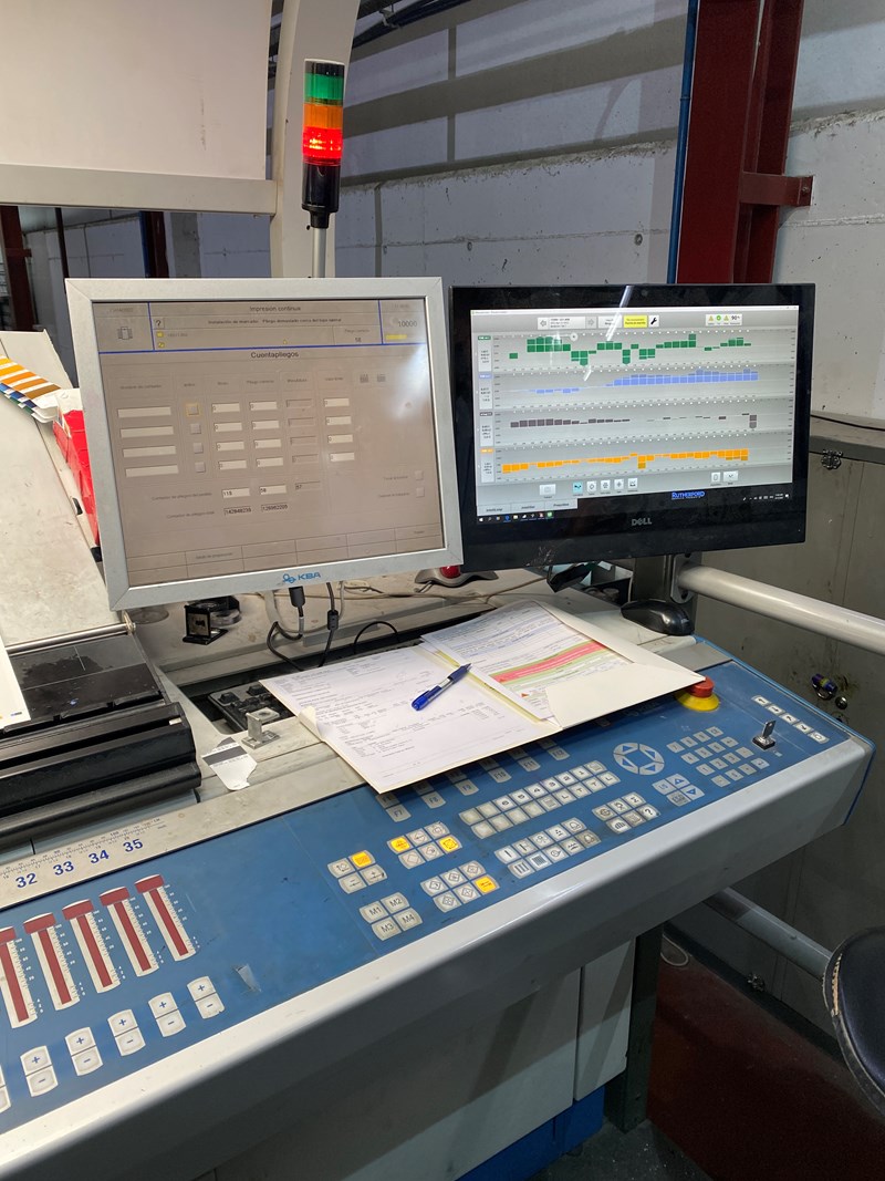 6 color Used KBA Rapida 106- 6+ LTTL, CX, hybride IR/UV year 2008 with ...