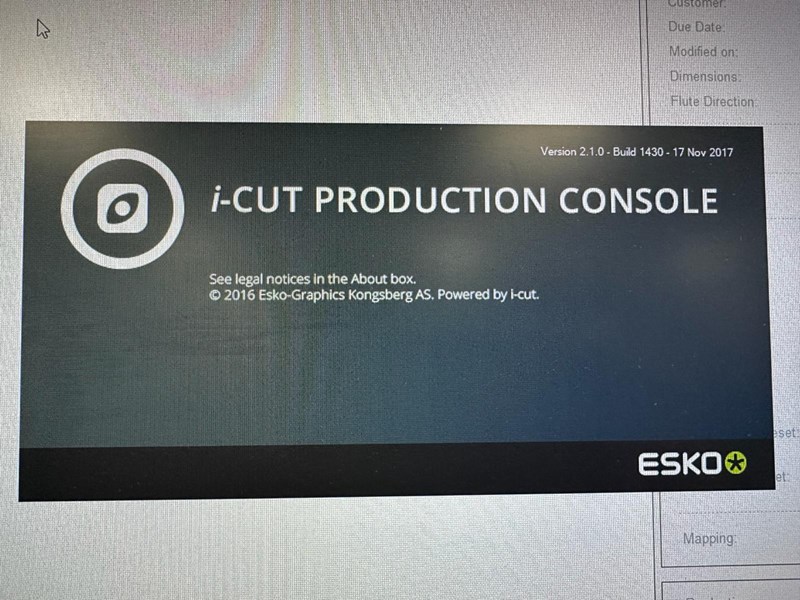 Utilisé Esko Kongsberg X20Ss Flatbed cutting table year 2017 | PressCity
