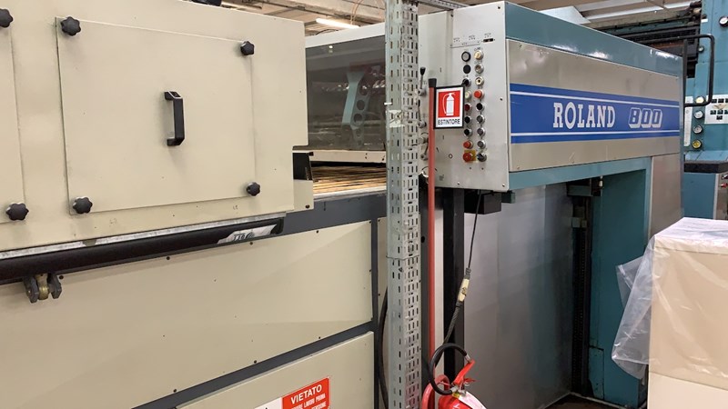 2 color Used Manroland R 800 2 6 Inline Coater THESIS year 1980 | PressCity